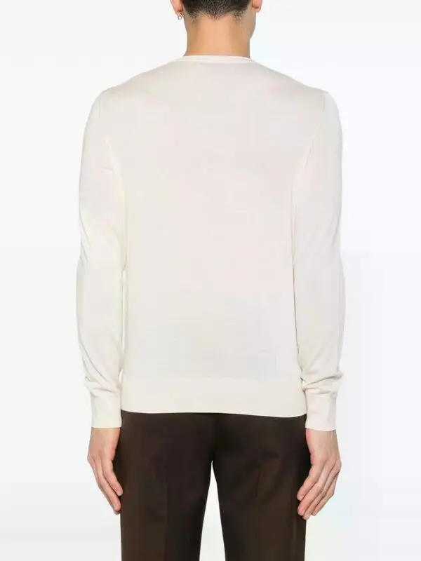 IVORY PARIS Crew-neck Long-sleeve Sweater - Neutrals
