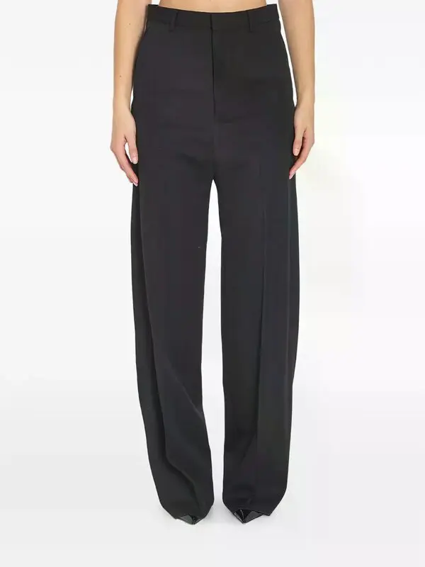 Balenciaga Pleated Trousers - Black