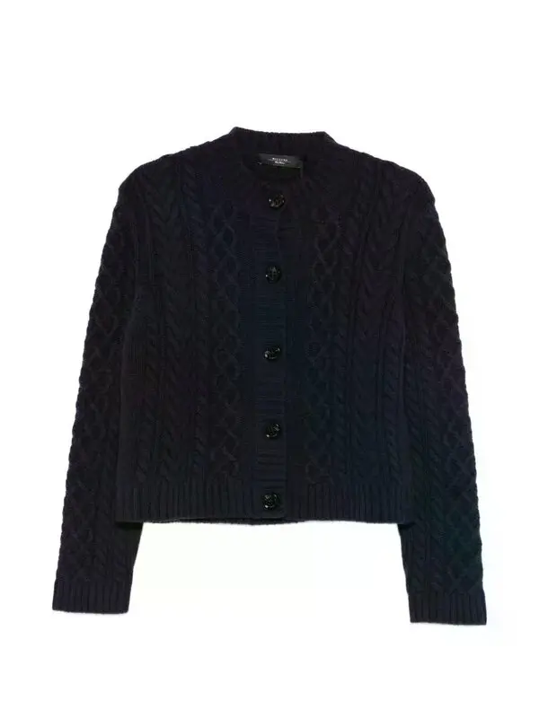 Max Mara Cable-knit Button Cardigan