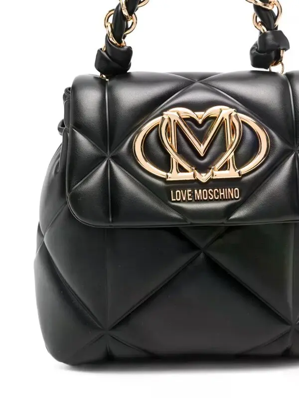 Moschino Quilted Logo Backpack