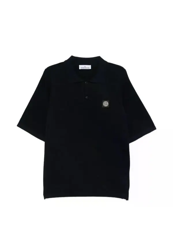 Stone Island Buttoned Cotton Polo Shirt