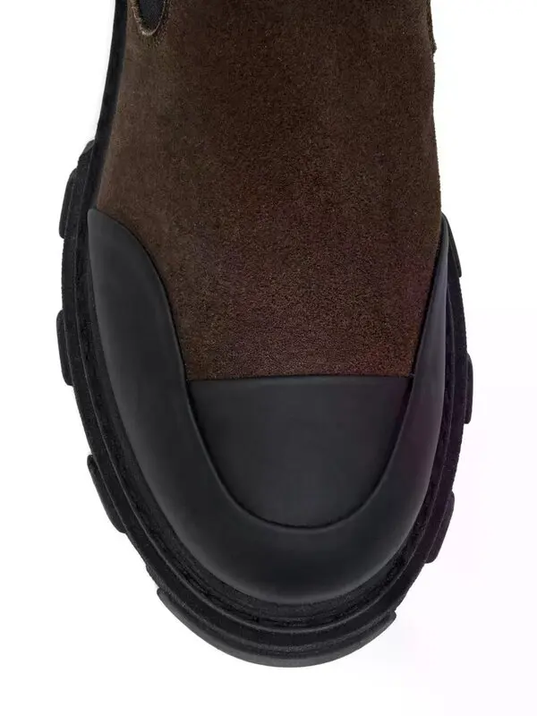 GANNI Lug-sole Toe-cap Boots