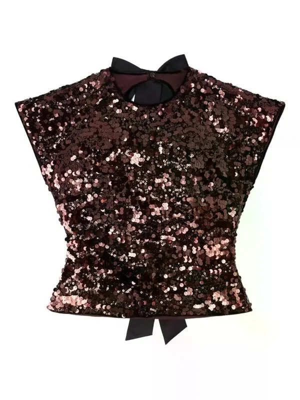 GANNI Sequin-embellished Blouse