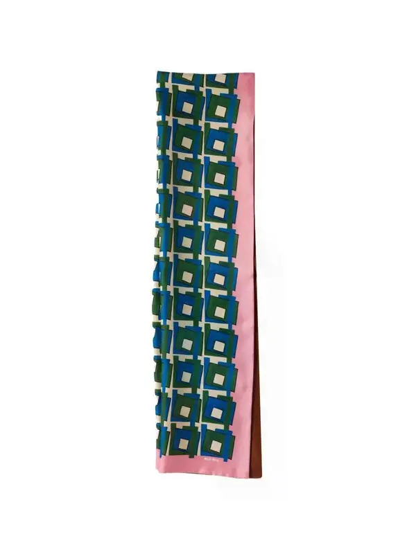 Miu Miu Printed Silk Scarf - Multicolour