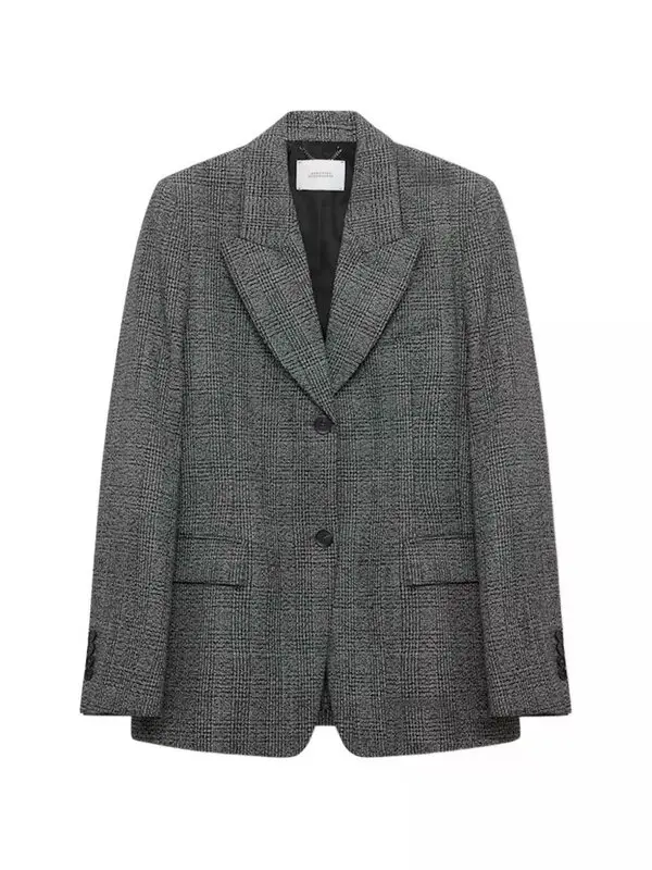 Dorothee Schumacher Glen Plaid Peak-lapel Blazer