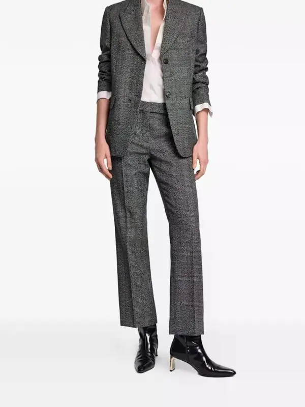 Dorothee Schumacher Glen Plaid Peak-lapel Blazer