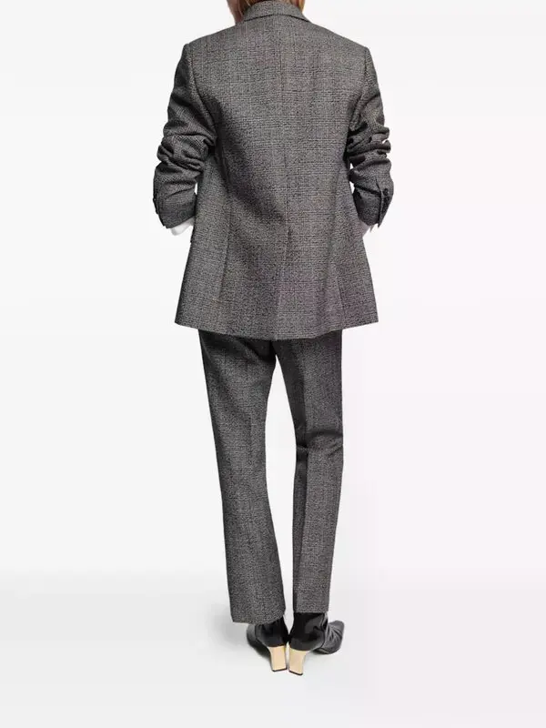 Dorothee Schumacher Glen Plaid Peak-lapel Blazer