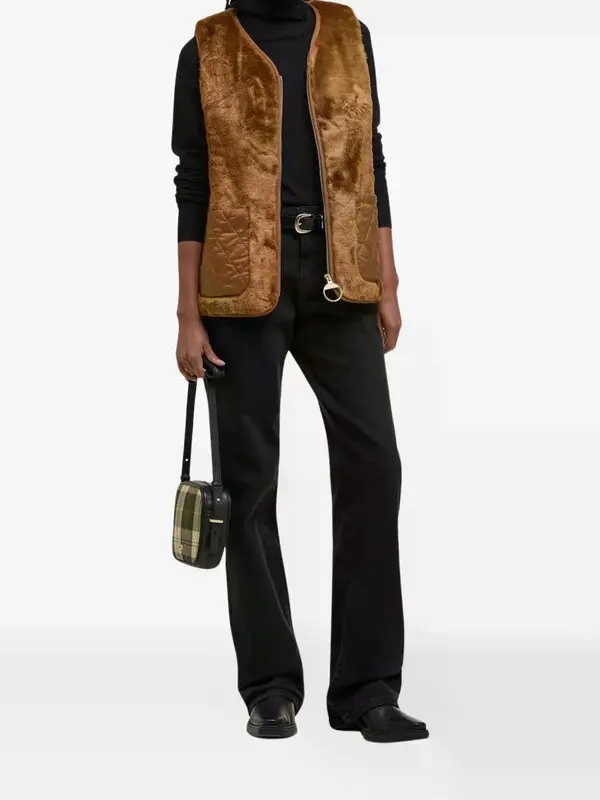 Barbour Faux Fur Quilted Gilet