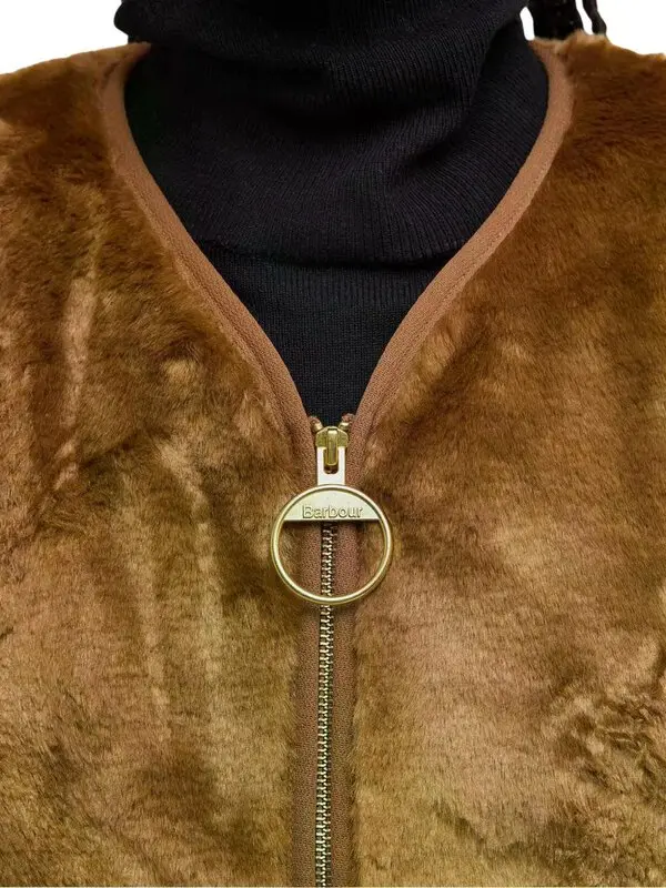 Barbour Faux Fur Quilted Gilet