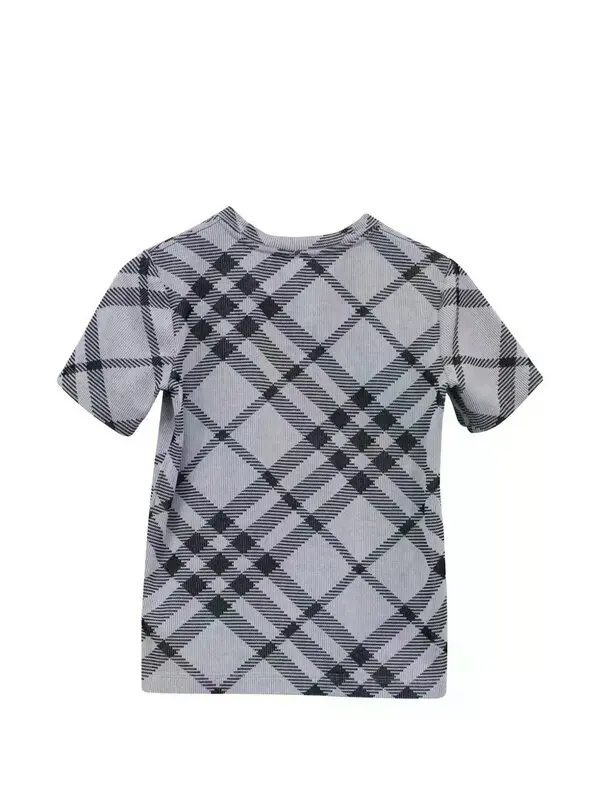 Burberry Checked Crew-neck T-shirt