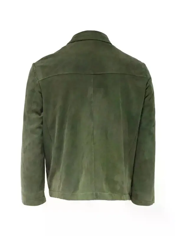 Loro Piana Zipped Lambskin Leather Jacket