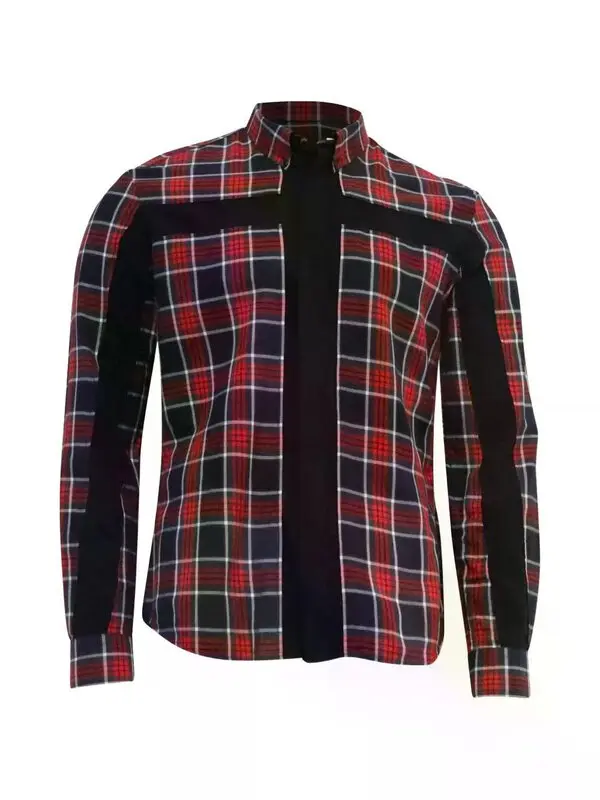 Givenchy Cross-inset Plaid Shirt