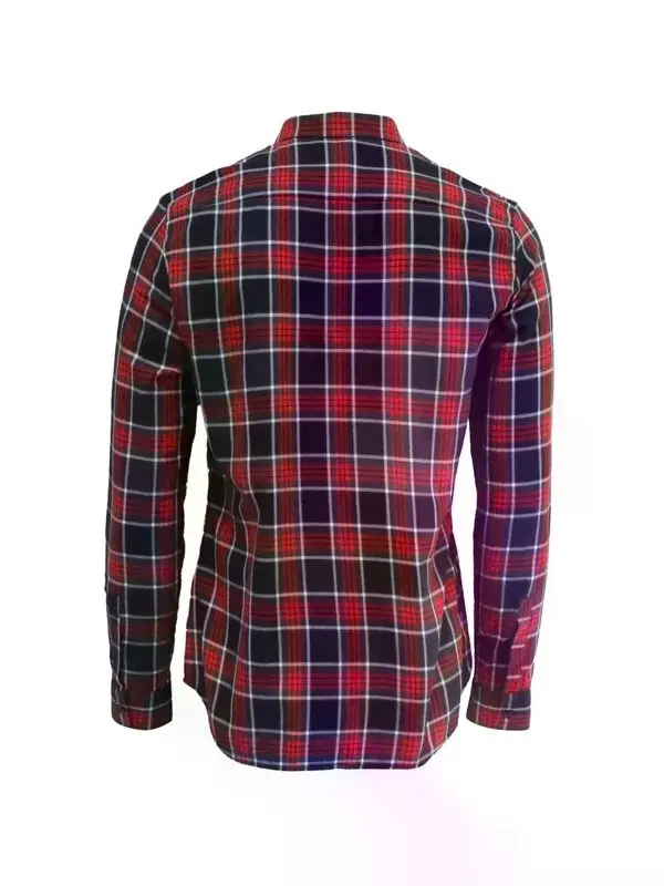 Givenchy Cross-inset Plaid Shirt