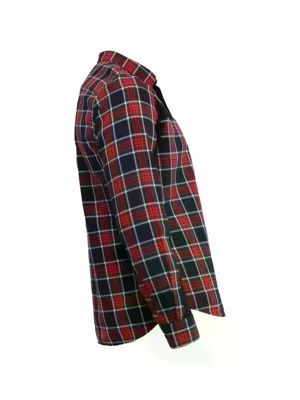 Givenchy Cross-inset Plaid Shirt