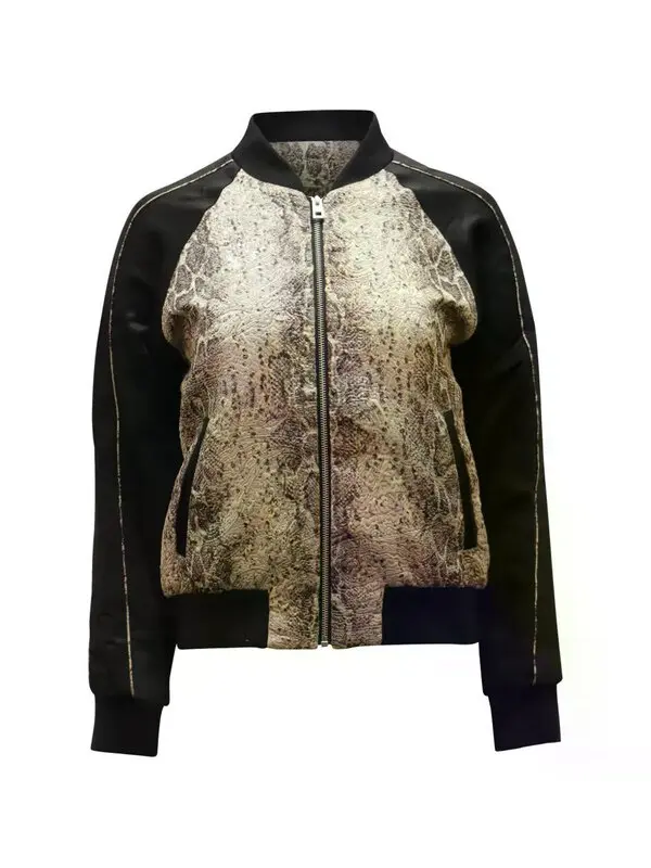 Zadig&Voltaire Billy Snake-print Bomber Jacket