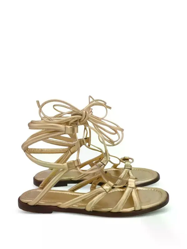 GIANVITO ROSSI Lace-up Flat Sandals
