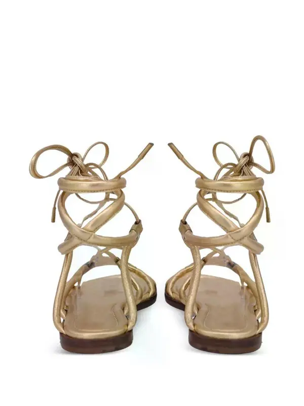 GIANVITO ROSSI Lace-up Flat Sandals