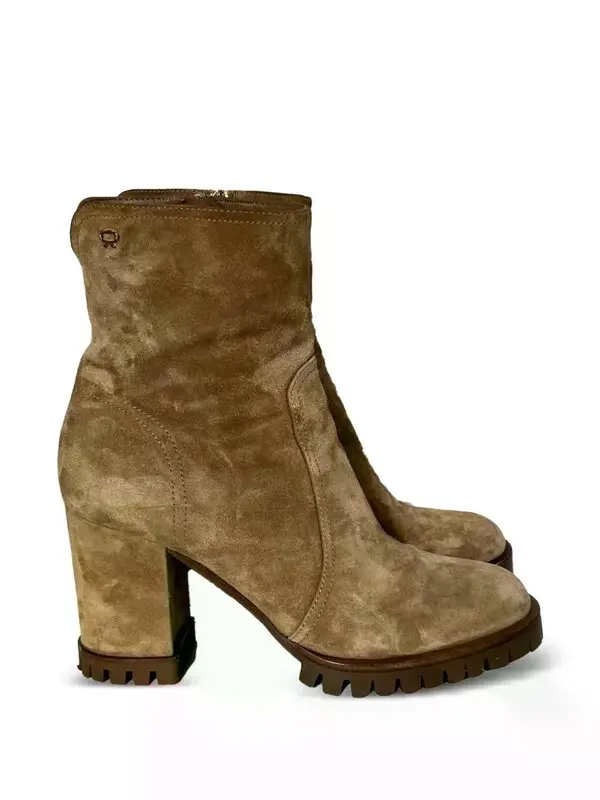 GIANVITO ROSSI Timber Zipped Ankle Boots