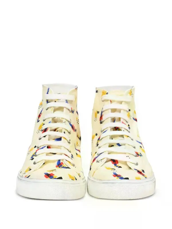 Saint Laurent Mid-top Printed Sneakers