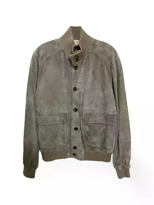 Loro Piana Suede Bomber Jacket