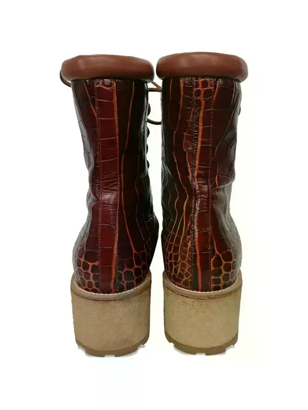 Gabriela Hearst Embossed Platform Boots