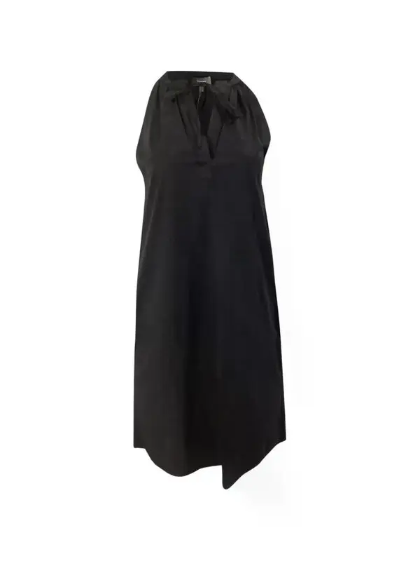 Theory Gathered Neckline Tie Dress