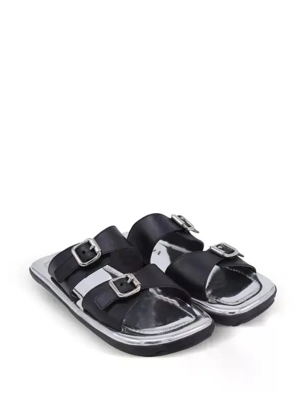 Prada Buckled Flat Sandals