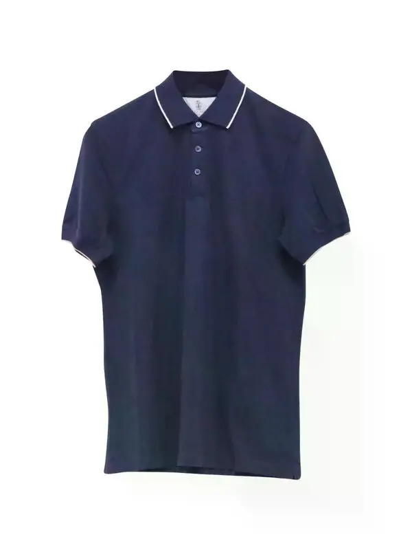 Brunello Cucinelli Cotton Polo Shirt - Blue