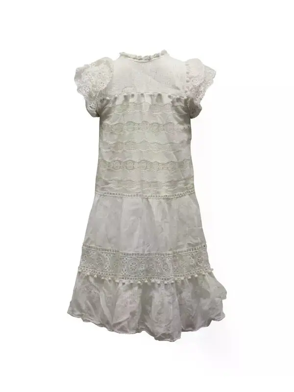 Ulla Johnson Eyelet Ruffle Mini Dress