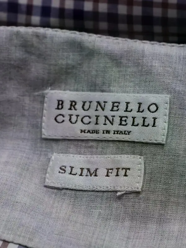 Brunello Cucinelli Check-pattern Buttoned Shirt