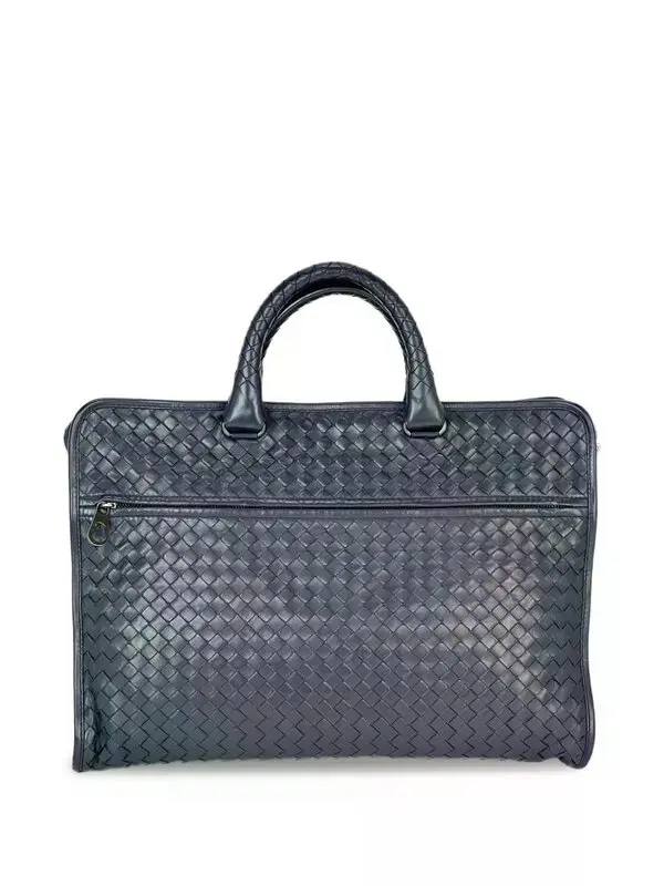Bottega Veneta Intrecciato Top Zip Briefcase