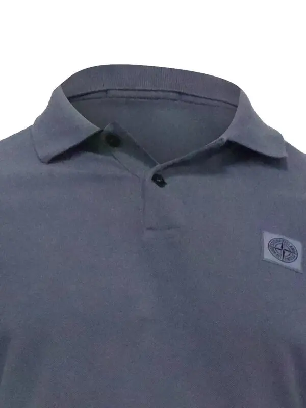 Stone Island Long-sleeve Button Polo Shirt