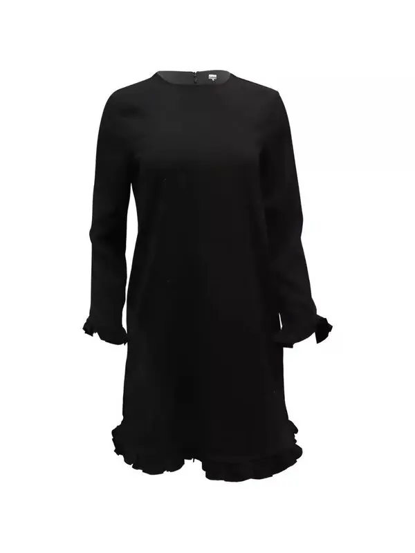 GANNI Long-sleeved Ruffled Dress