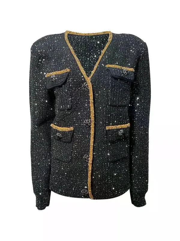 SELF-PORTRAIT Embellished Tweed Jacket