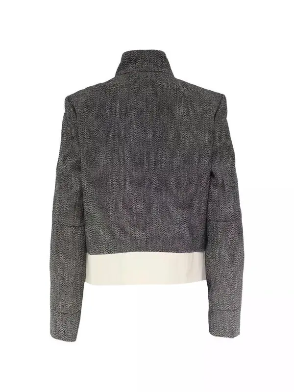 JOSEPH Zipped Tweed Biker Jacket