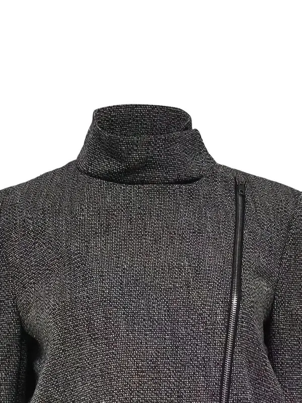 JOSEPH Zipped Tweed Biker Jacket