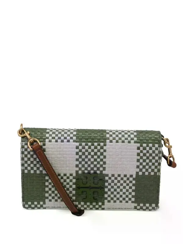 Tory Burch Mcgraw Woven Crossbody Bag - Green