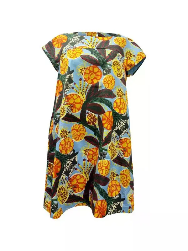 Max Mara Cotton Printed Mini Dress