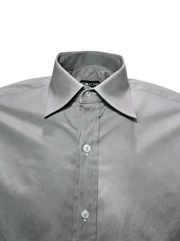 TOM FORD Button-fastening Long-sleeve Shirt - Grey