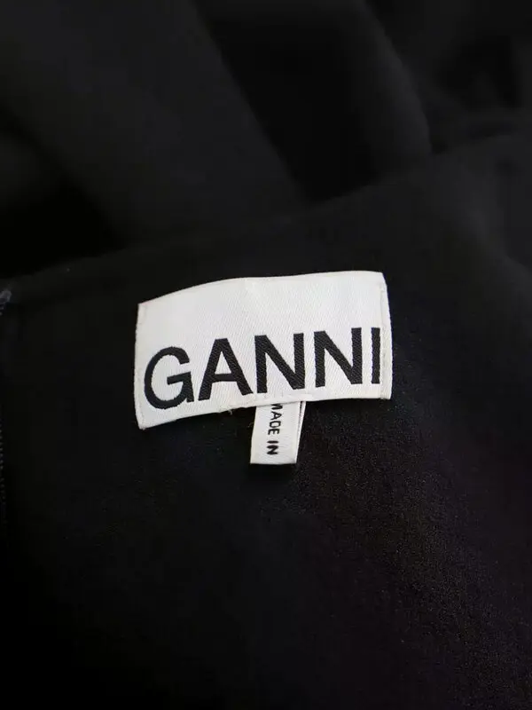GANNI Ruffled-trim Mini Dress