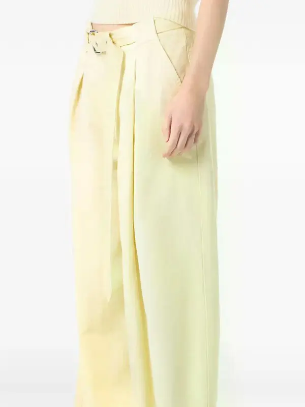 Blumarine Belted Wide-leg Trousers