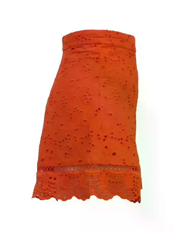 Zimmermann High-waisted Scalloped Shorts