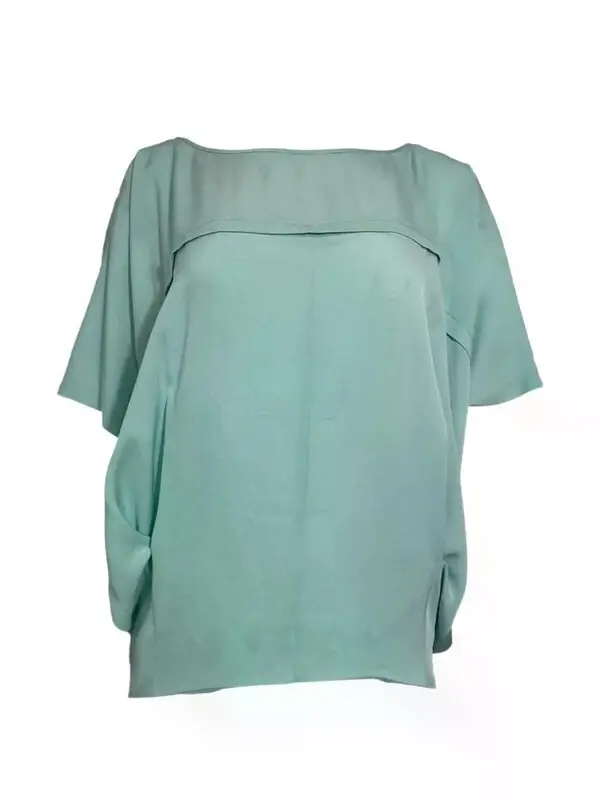 Diane Von Furstenberg Short-sleeve Silk Blouse