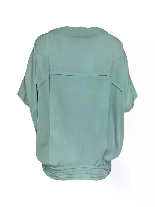 Diane Von Furstenberg Short-sleeve Silk Blouse