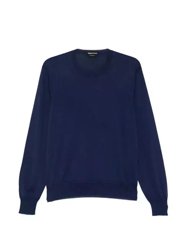 TOM FORD Long-sleeve Crew-neck Sweater - Blue
