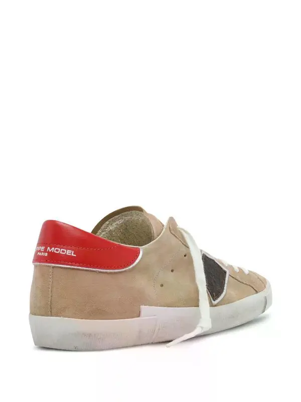 Philippe Model Prsx Logo Suede Sneakers