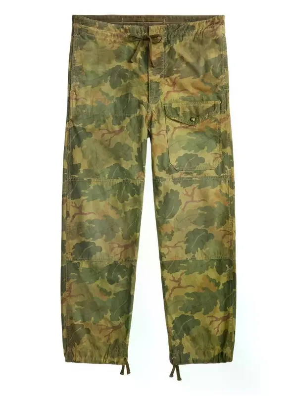 Ralph Lauren Camouflage Drawstring Trousers - Green