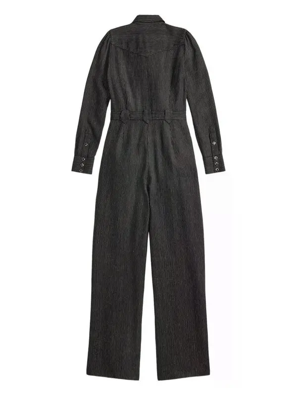 Ralph Lauren Belted Pinstripe Jumpsuit