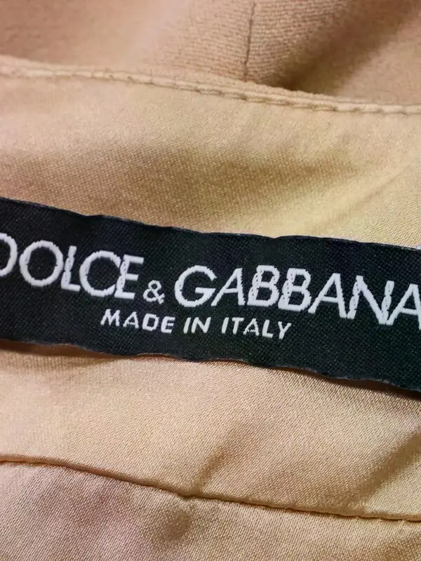 Dolce & Gabbana Square-neck Sleeveless Midi Dress - Neutrals