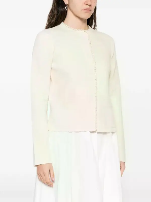Fabiana Filippi Textured-trim Cardigan - Neutrals